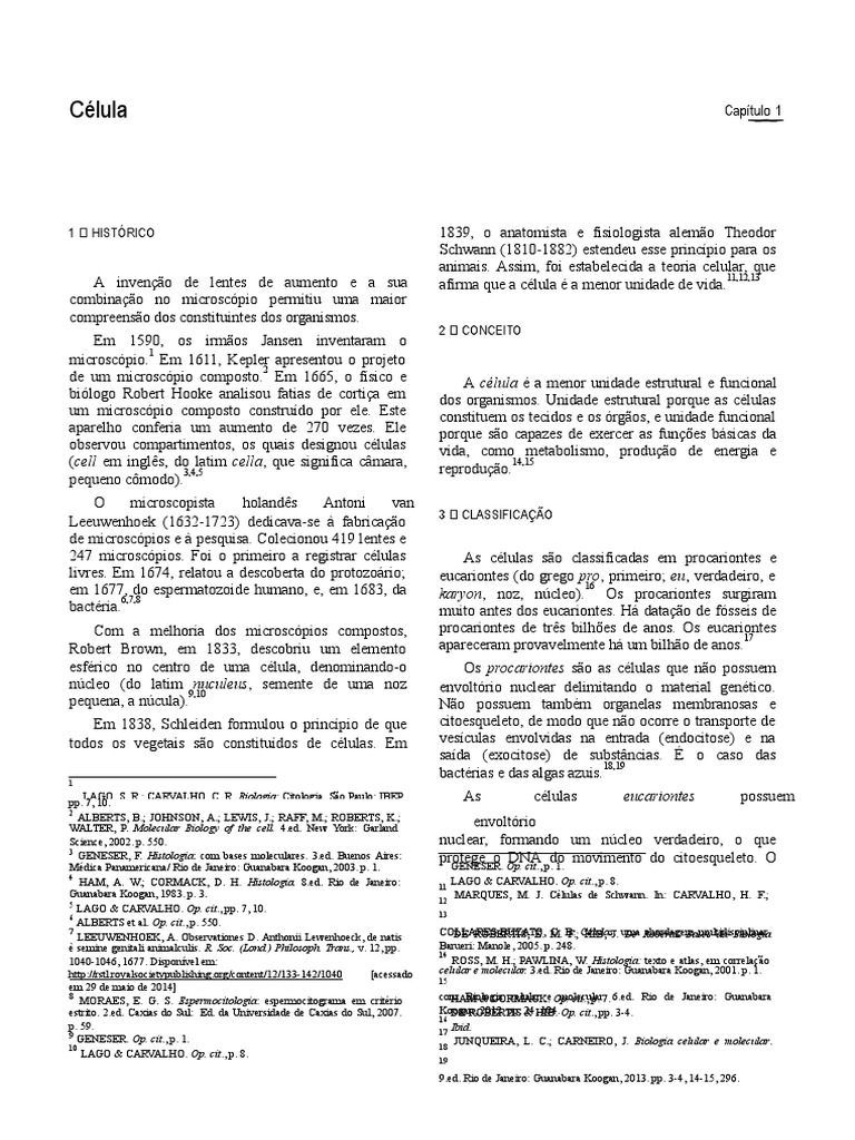 1 Celula | PDF | Célula (Biologia) | Ribossomo