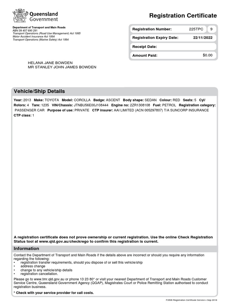 Registration Certificate | PDF