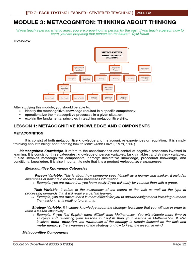 ED 2 Module 3 | PDF