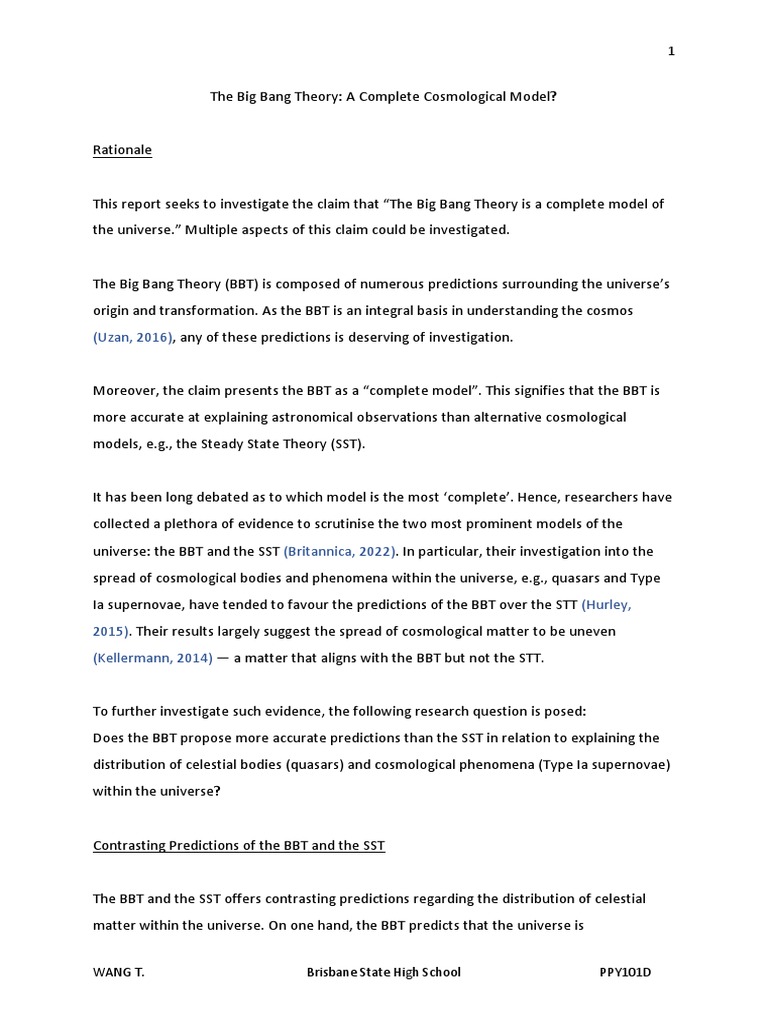 Year 10 Physics Cosmology | PDF | Quasar | Universe