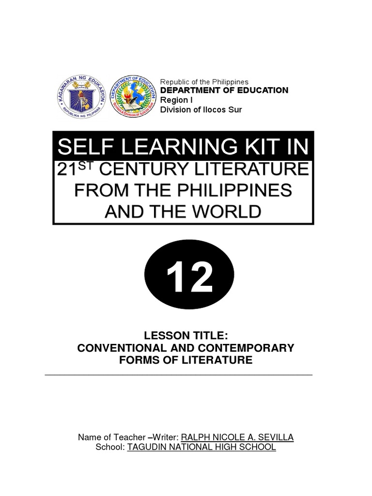 GRADE 12 ENGLISH Q1 SLK 2 21st-Century - Q1 | PDF