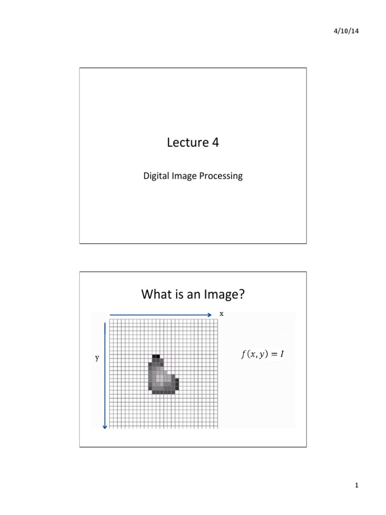 Lecture 4 Digital Image Processing | PDF | Radiology | Image Segmentation