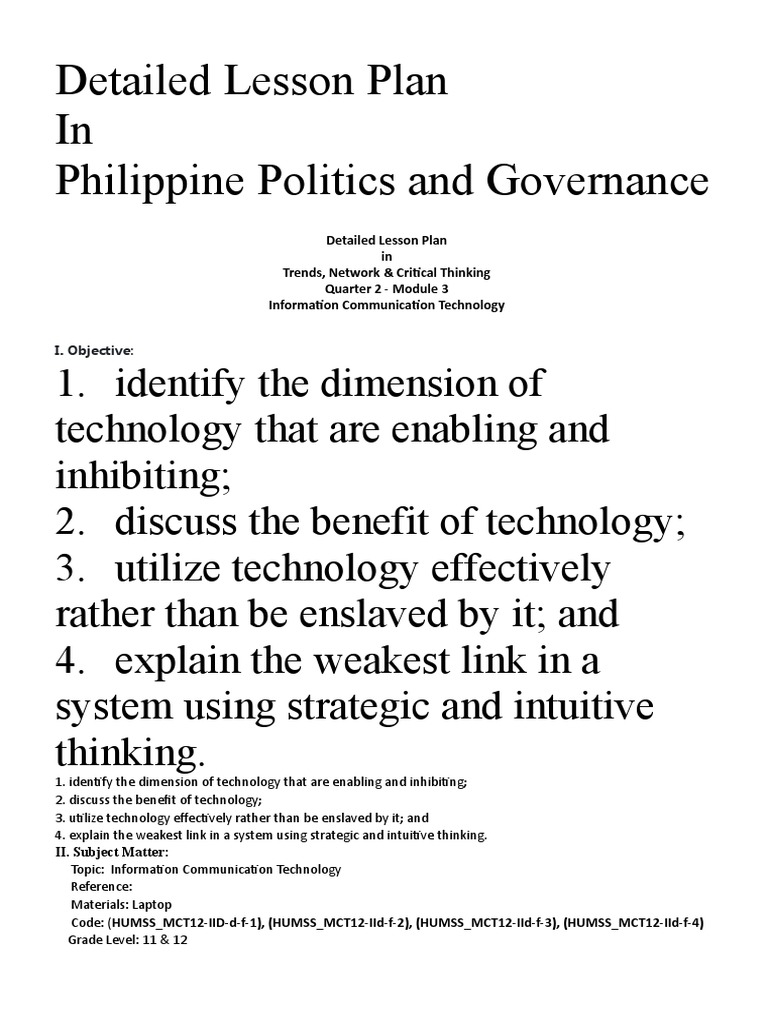 Lesson Plan Grade 11 & 12 (Day 1) | PDF | Advertising | Educational Technology