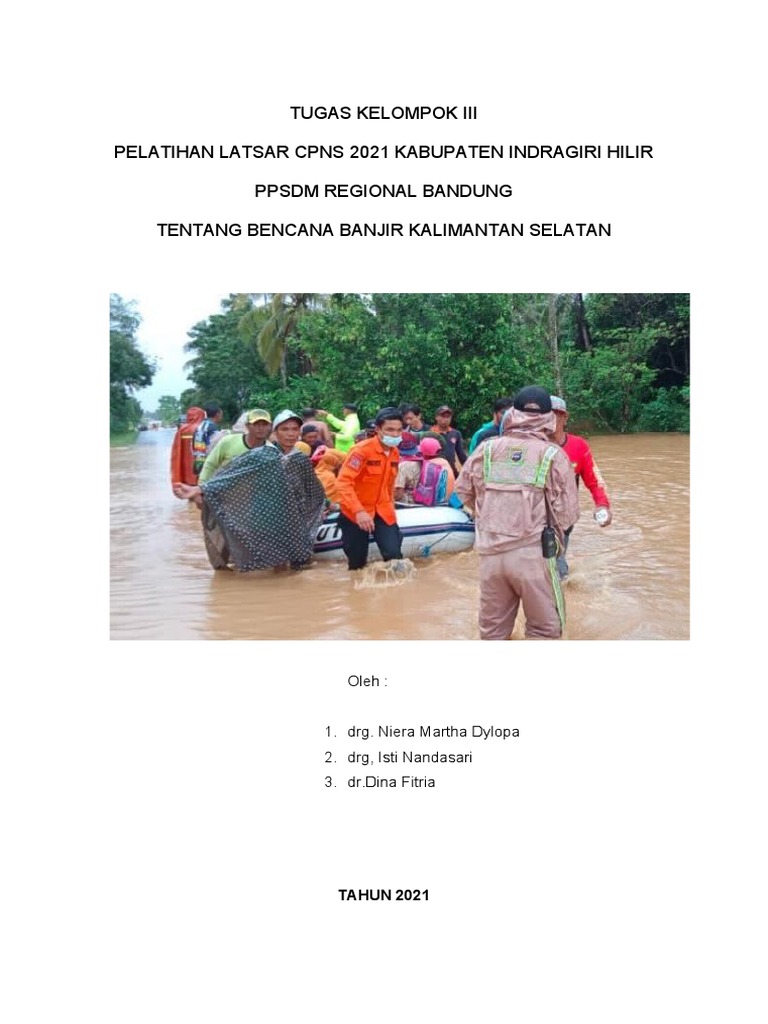 TK 1. Makalah Banjir Kalsel | PDF