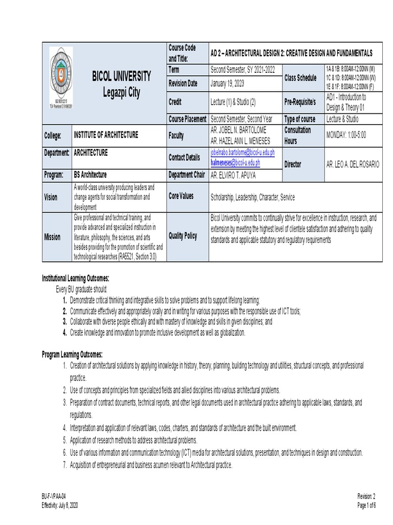 AD2 Creative Design and Fundamentals BARTOLOME MENESES | PDF