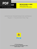 SPLN S5.007 - 2023 Pola Operasi GI | PDF