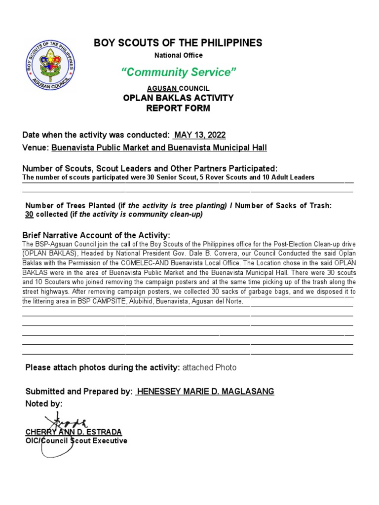 OPLAN Baklas 1 | PDF