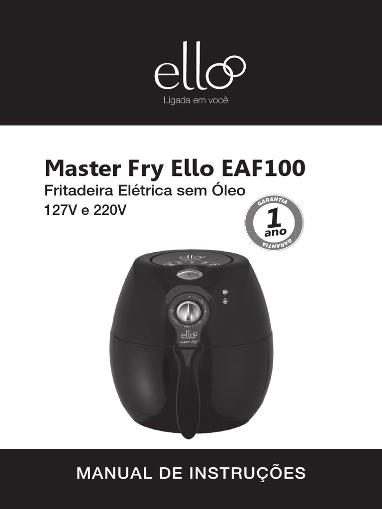 Silo - Tips Master Fry Ello Eaf100 Fritadeira Eletrica Sem Oleo | PDF | Batata | Fritar (culinária)