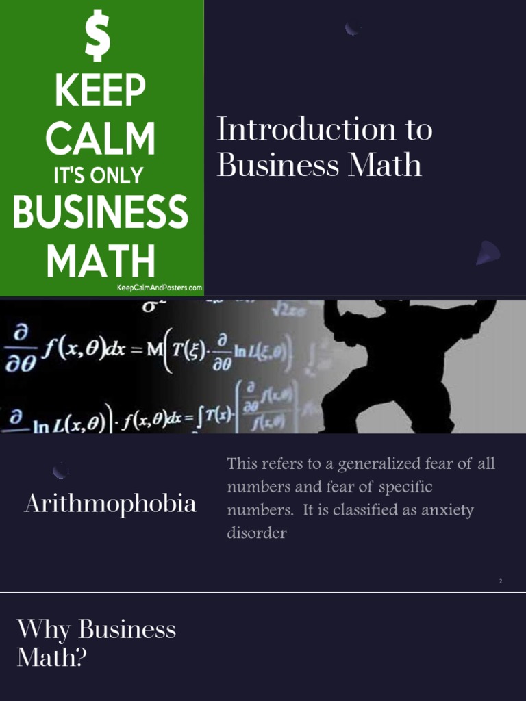 StudentLecture 1 Intro To Business Math and The Financial Environment ...