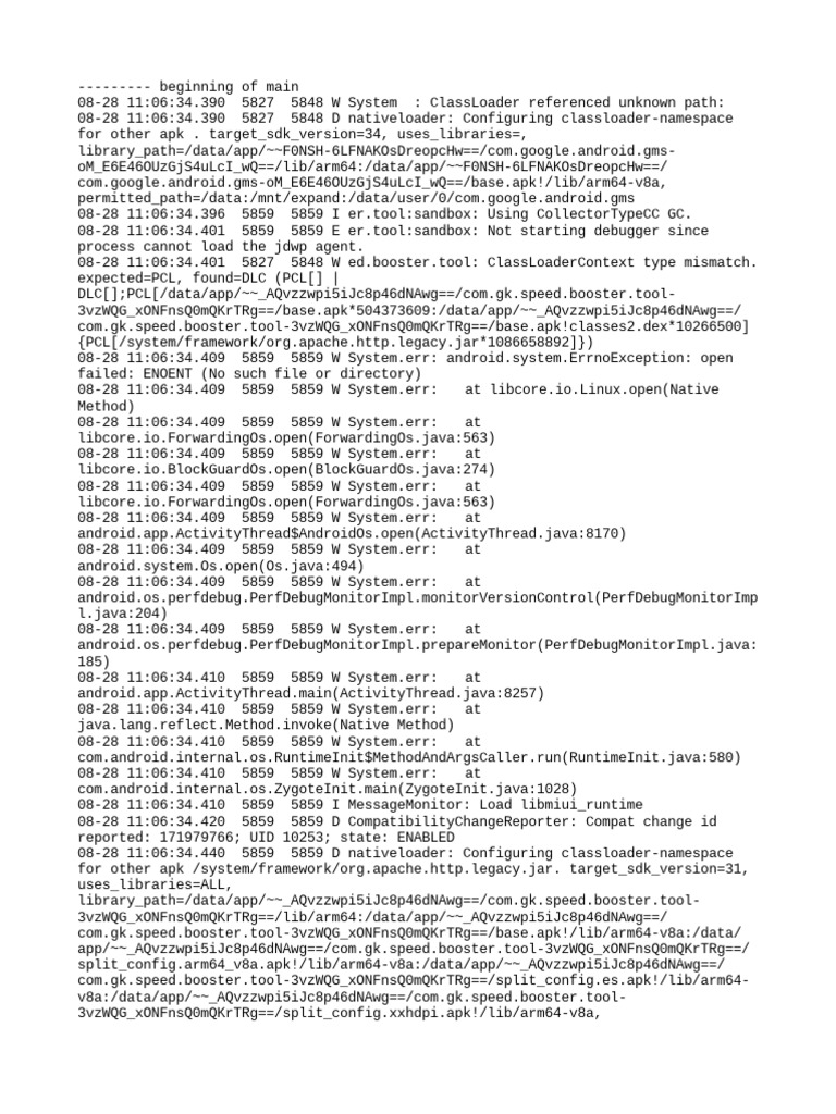 Com - Gk.speed - Booster.tool Logcat | PDF