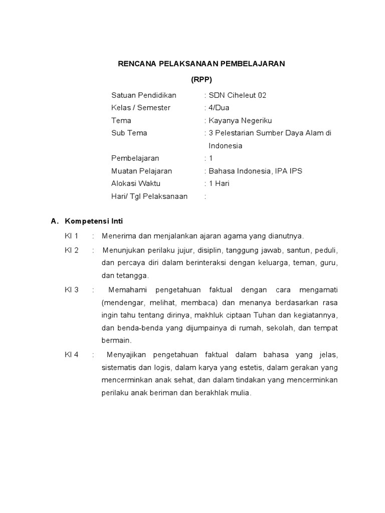 RPP Discovery Learning | PDF