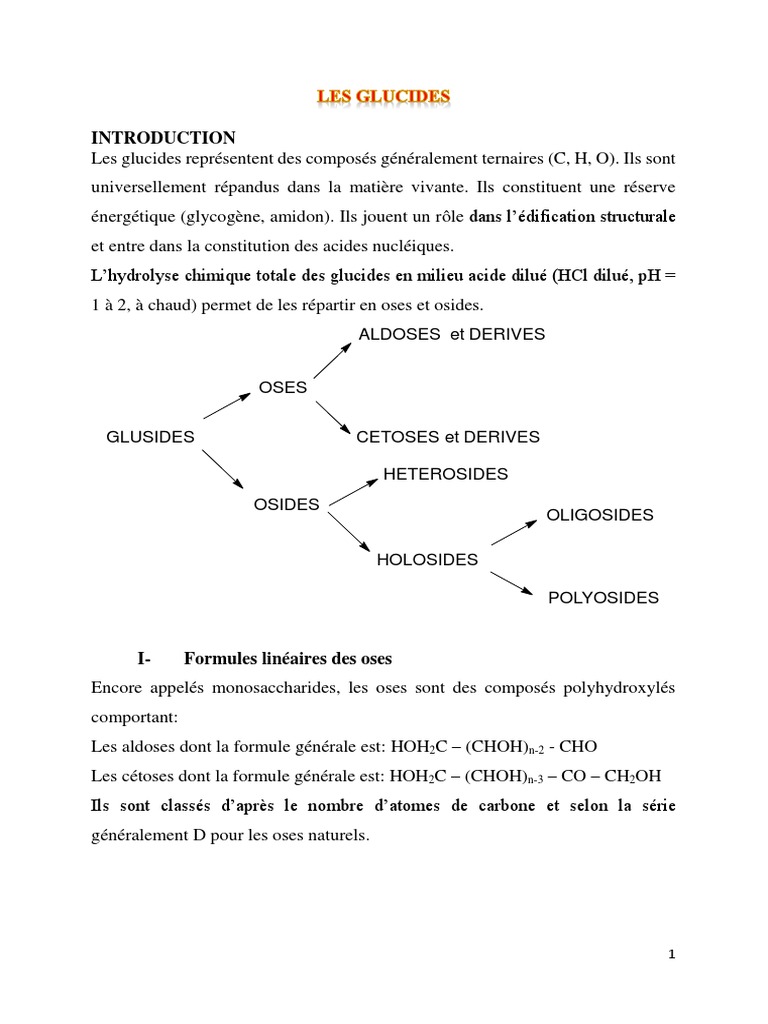 Chap 5 LES GLU | PDF | Glucose | Glucide