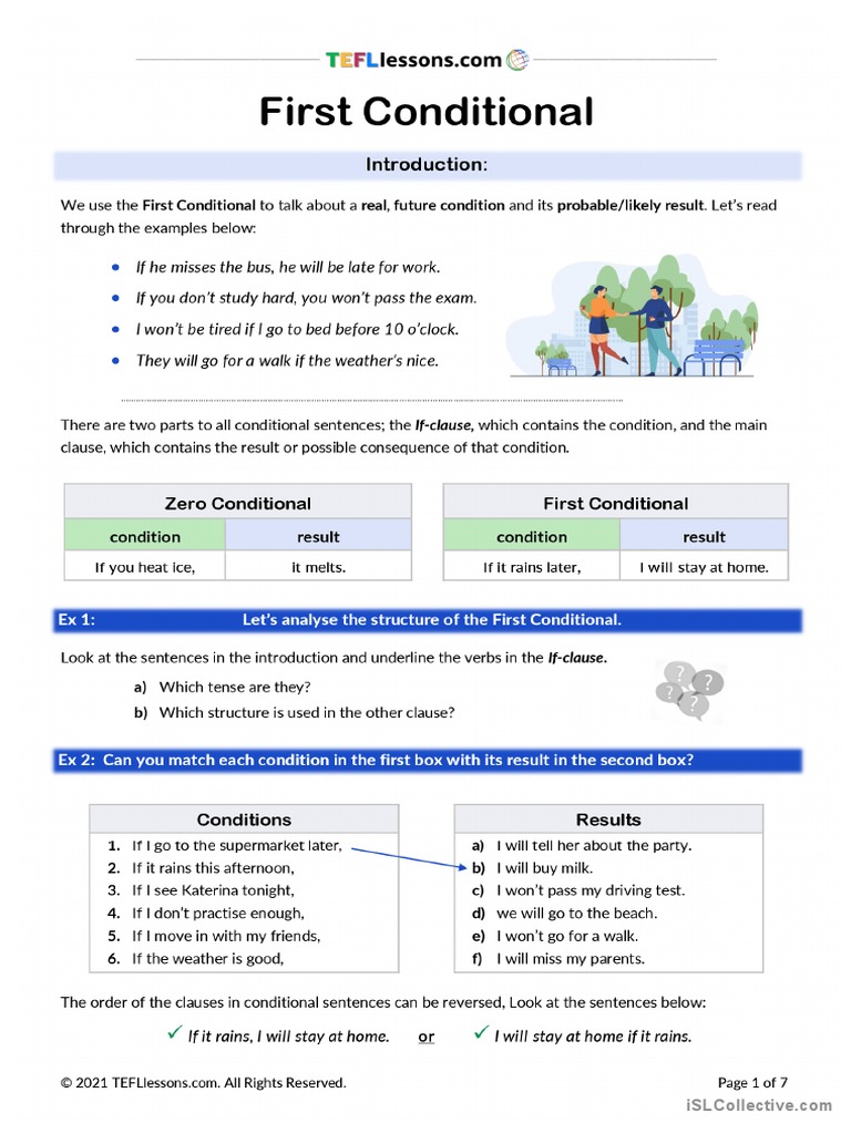 First Conditional Lesson | PDF