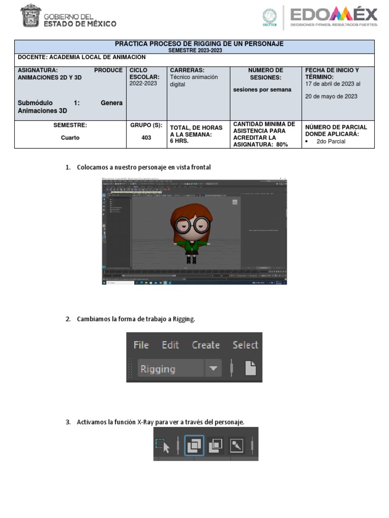 Manual Rigging Maya PARTE 1 | PDF