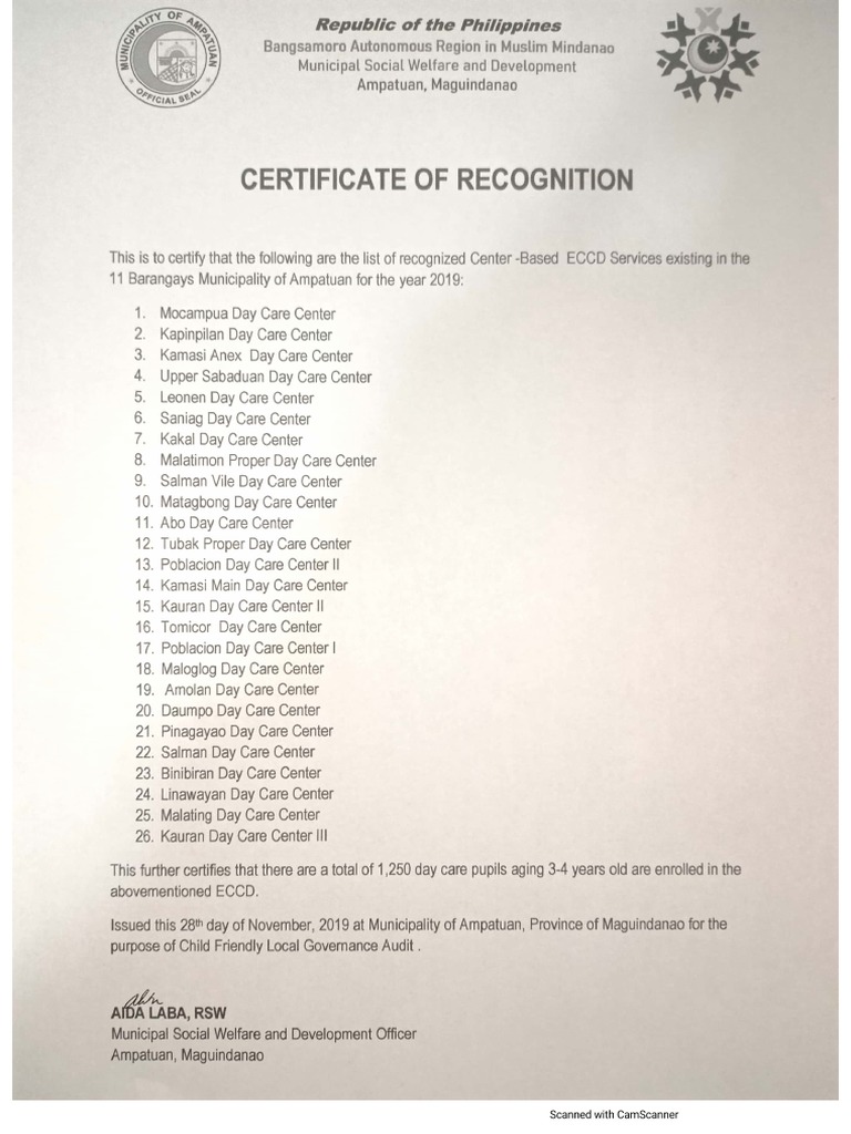 2.2 List of Recognized Eccd | PDF