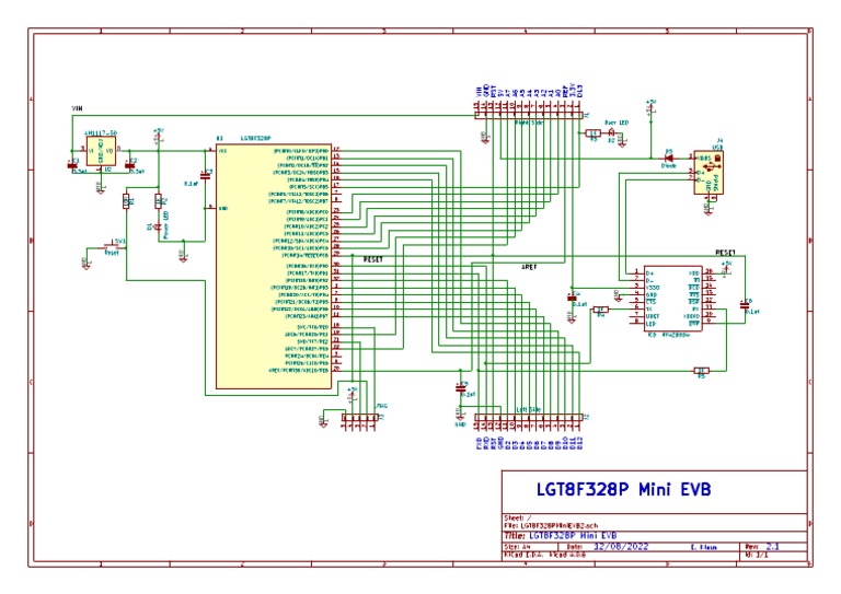 LGT8F328P MiniEVB Schematic | PDF