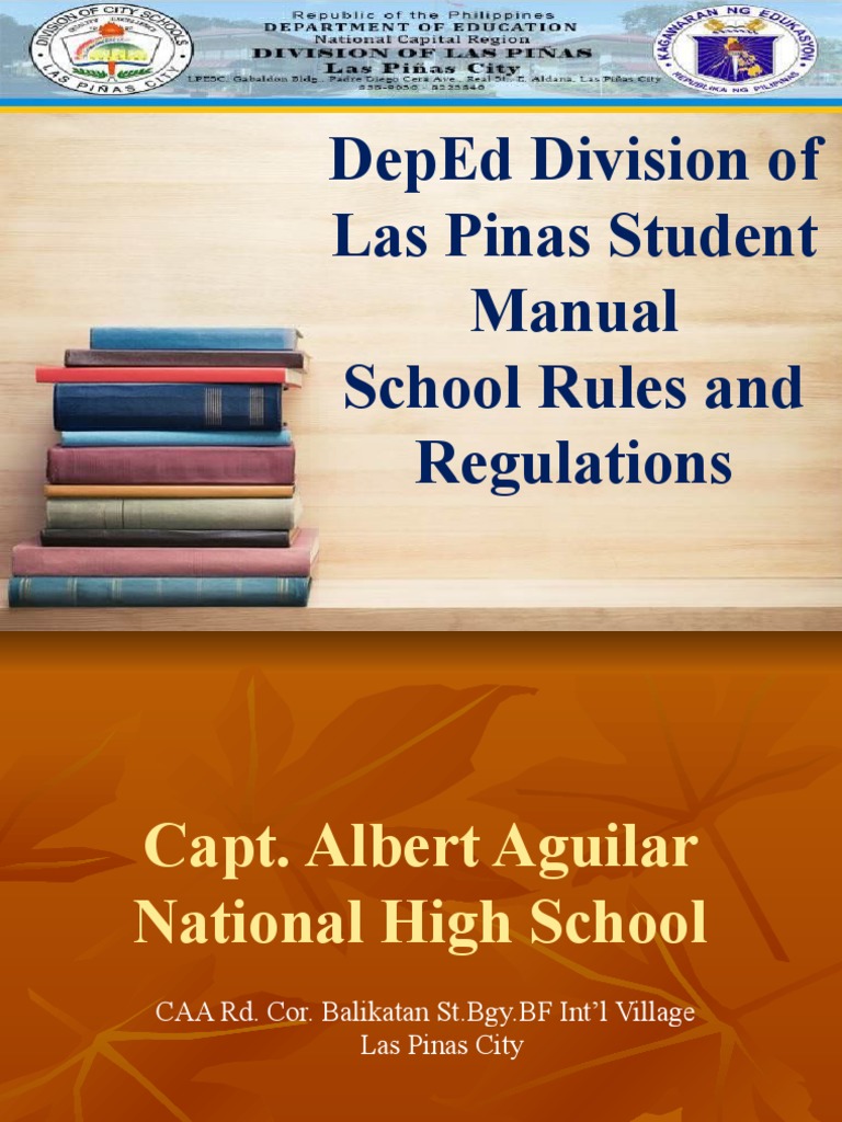 DepEd Div - of Las Pinas School Rules Edited | PDF