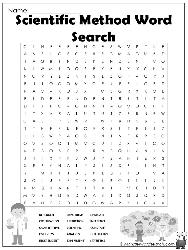 Scientific Method Word Search | PDF