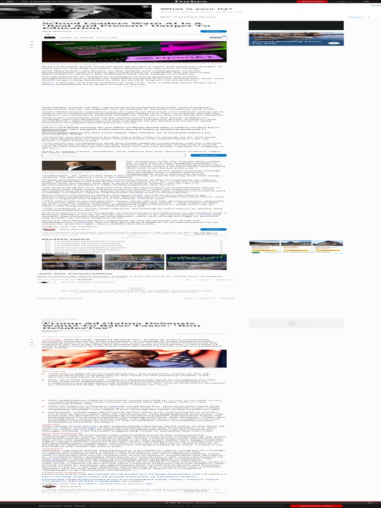 School Leaders Warn AI Is A Real and Present' Danger To Education | PDF | Donald Trump ...