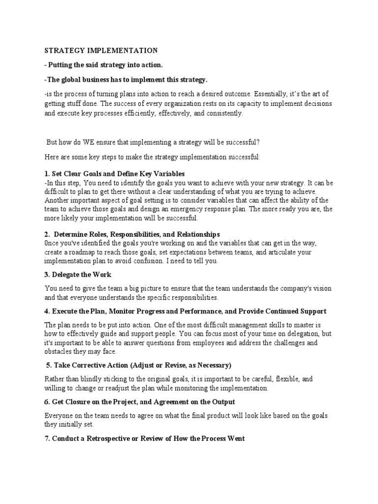 Strategy Implementation | PDF | Walmart | Retail