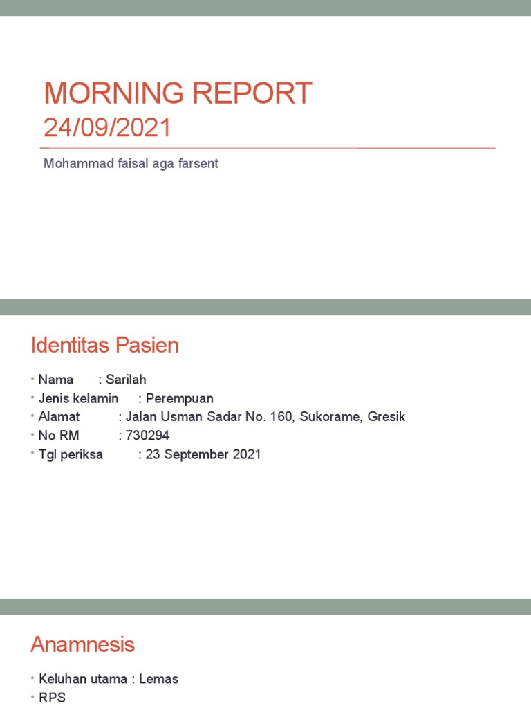 Morning Report | PDF
