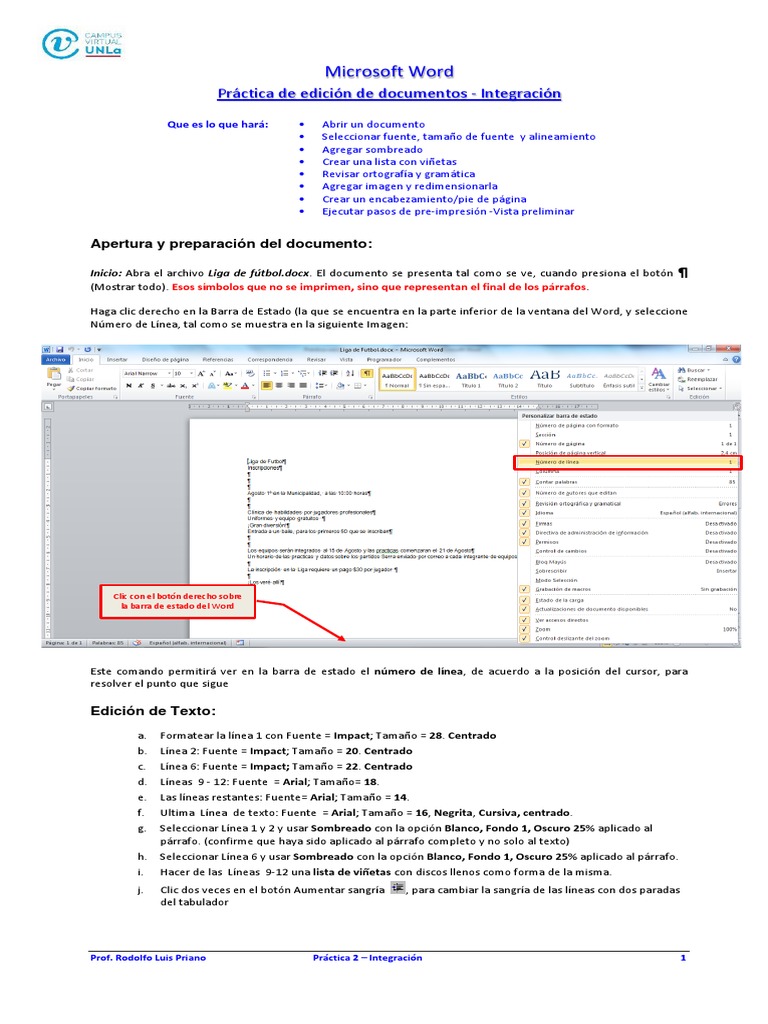 Práctica 2 Integrada Word 2010 2021 | PDF