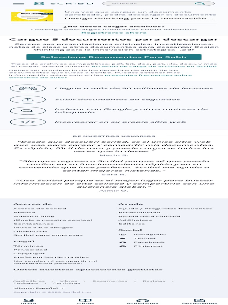 Suba Un Documento Scribd | PDF | Scribd | Facebook