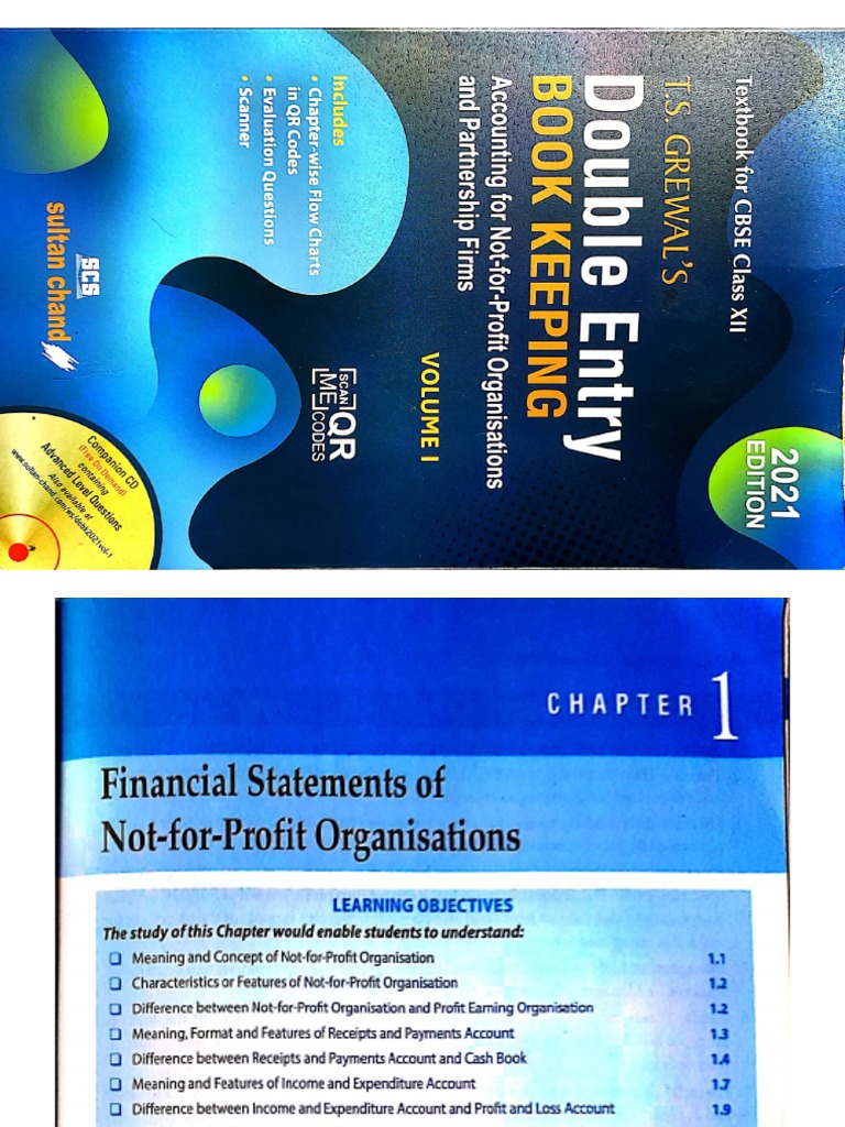 T.S. Grewal Class 12 Vol.1 NPO and Partnership | PDF