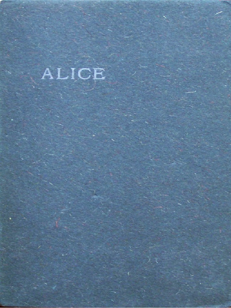 Alice 1903 Text | PDF
