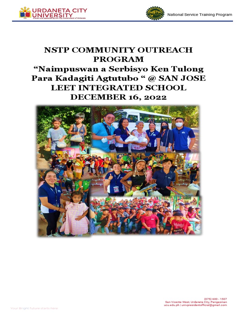 NSTP Christmas Outreach at SJLIS | PDF