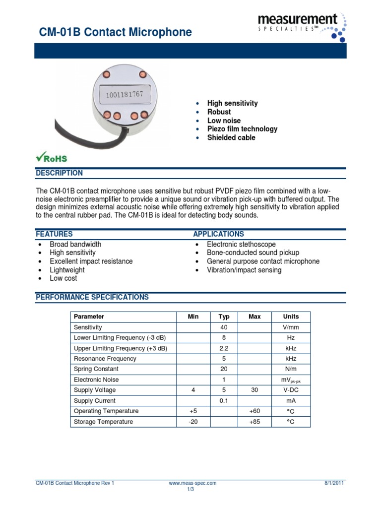 Contact Microphone | PDF