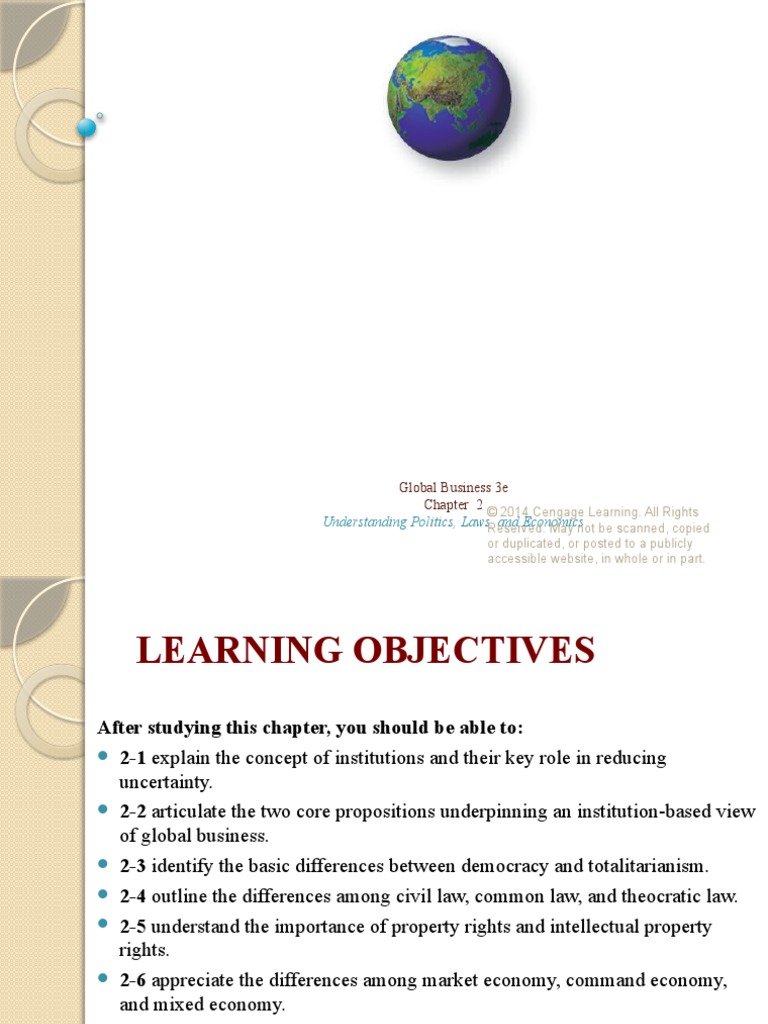 Understanding Formal Institutions Politics Laws and Economics | PDF ...