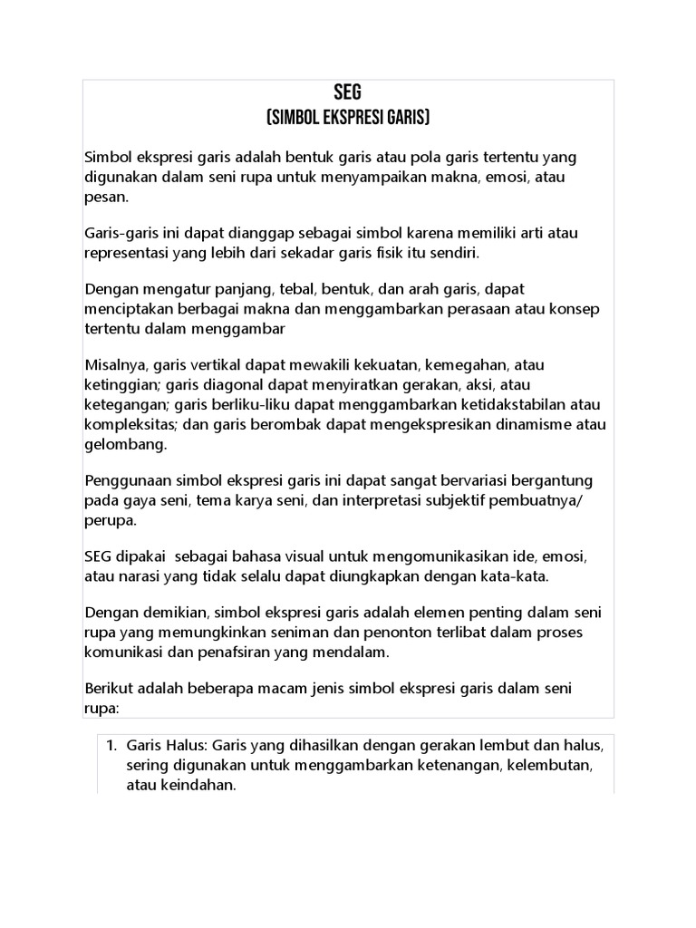 Simbol Ekspresi Garis | PDF