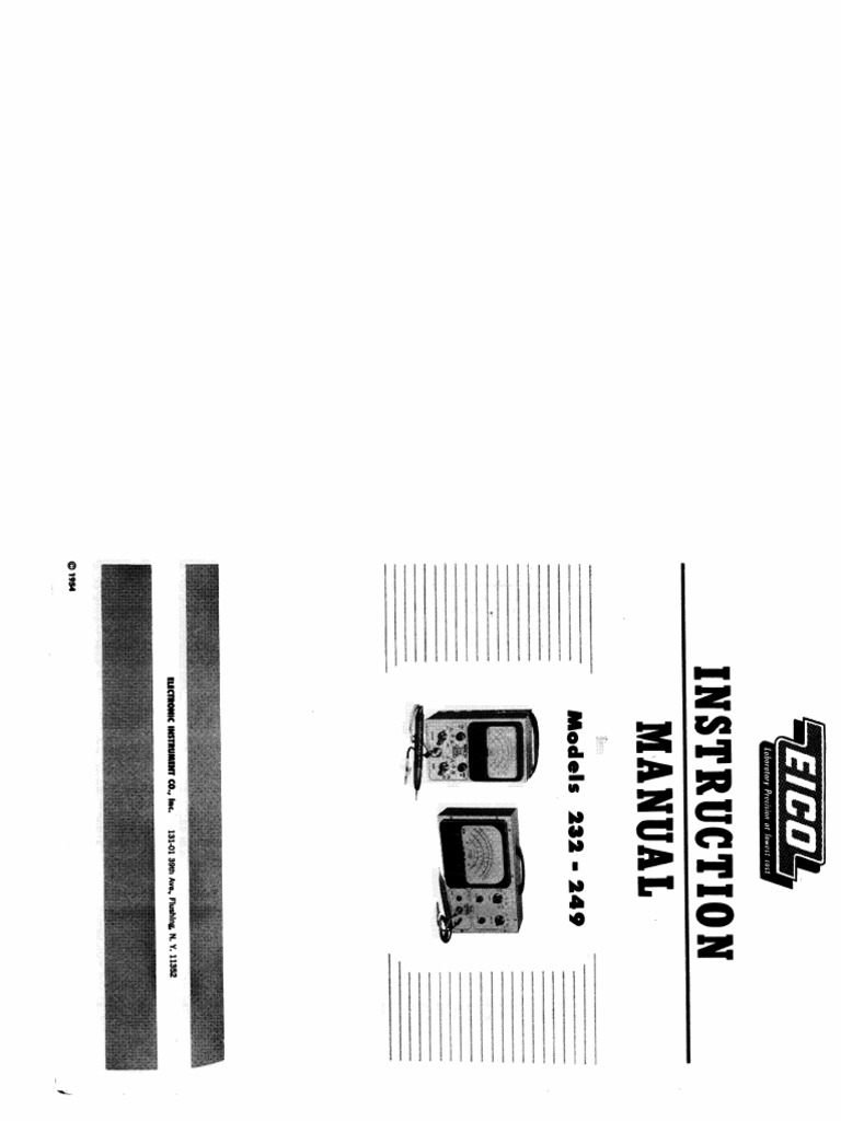 Eico 232 User Manual | PDF