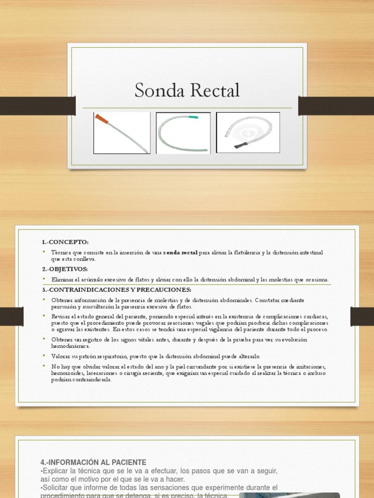 Sonda Rectal Power Point | PDF | Líquidos | Heces