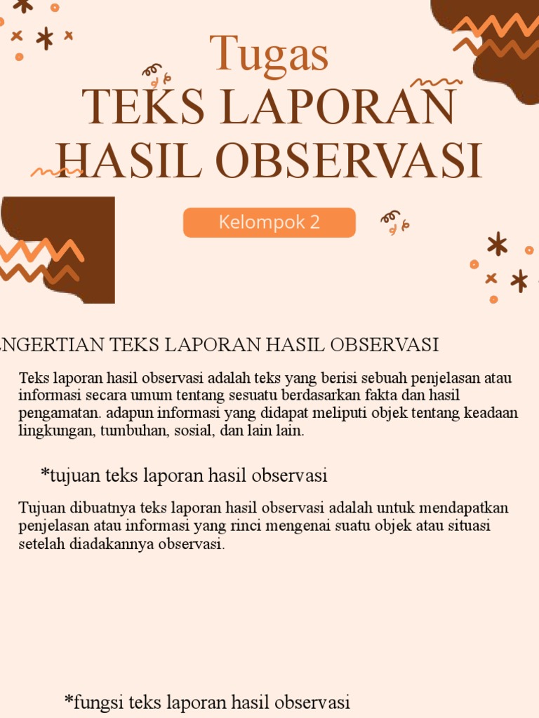 Tugas Teks Laporan Hasil Obser | PDF | Kajian Bahasa Asing | Kesehatan ...