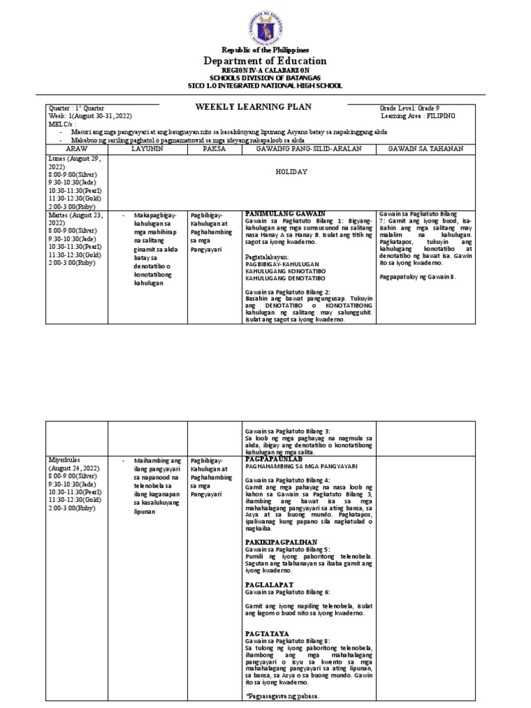 WLP Fil Q1 W2 | PDF