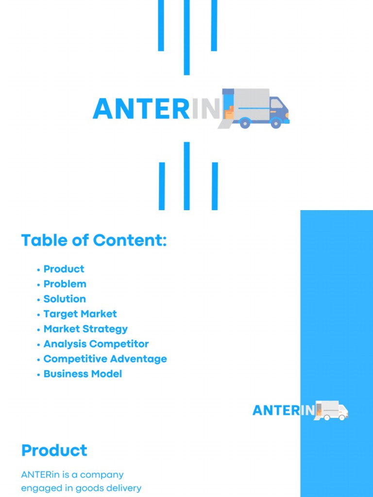 ANTERin Pitch Deck - Gema Ibrahim Ahmada | PDF