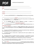 Promissory Note Tagalog Sample Format | PDF