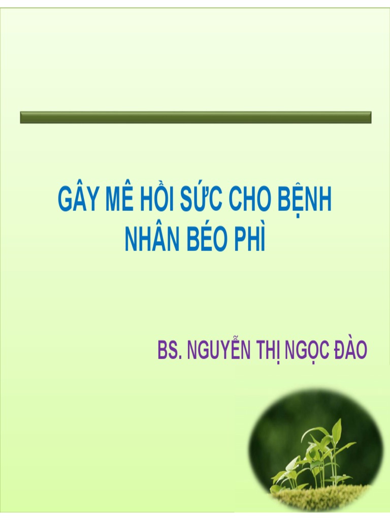 Gây Mê BN Béo Phì | PDF