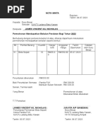 Contoh NOTA MINTA | PDF