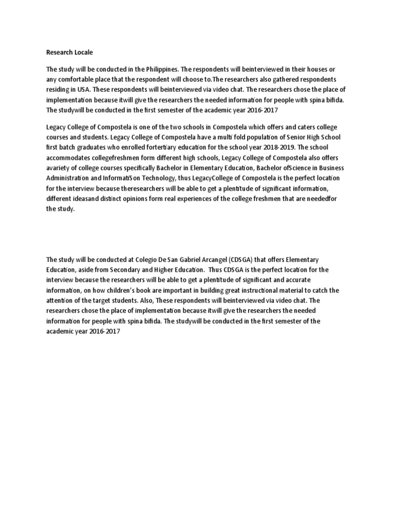 Research Locale | PDF