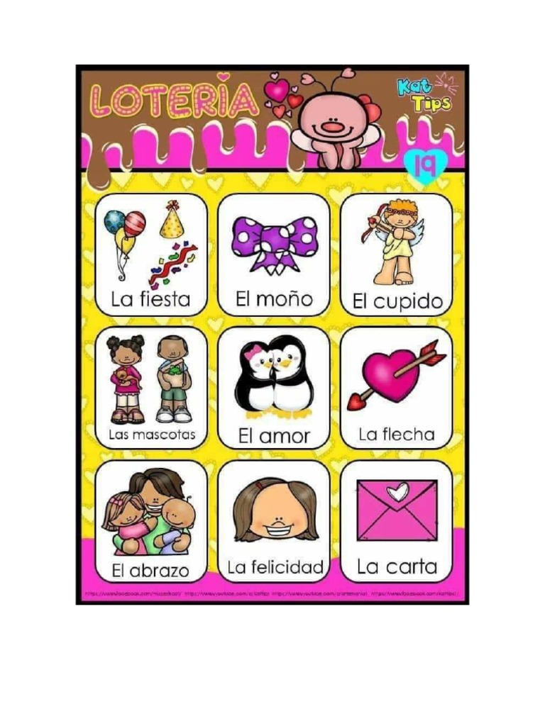 Loteria Amor y Amistad | PDF