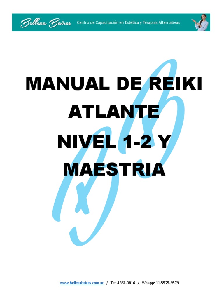 Manual de Reiki Atlante Nivel 1-2-3-Maestria | PDF | Reiki