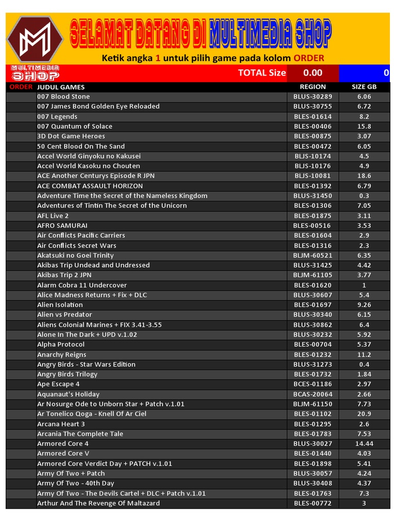 PS3 Game List and Details | PDF