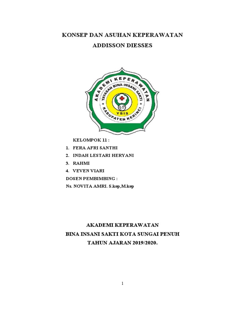 Asuhan Keperawatan Pada Addison | PDF | Pengembangan Diri | Kesehatan Holistik
