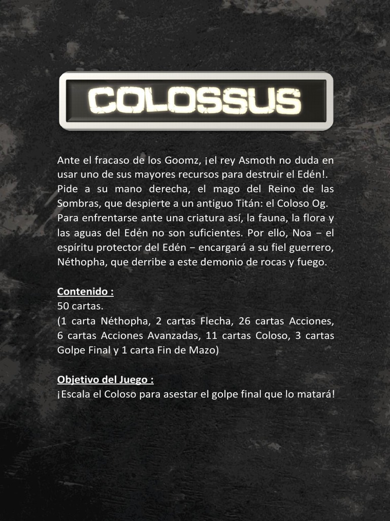 Colossus Manual - ES | PDF
