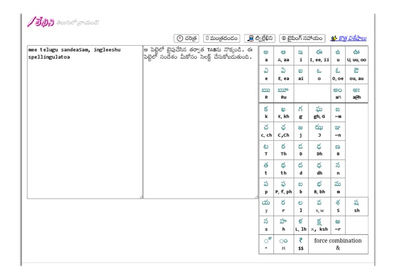 Telugu Type Helper Lekhini N Google Type | PDF