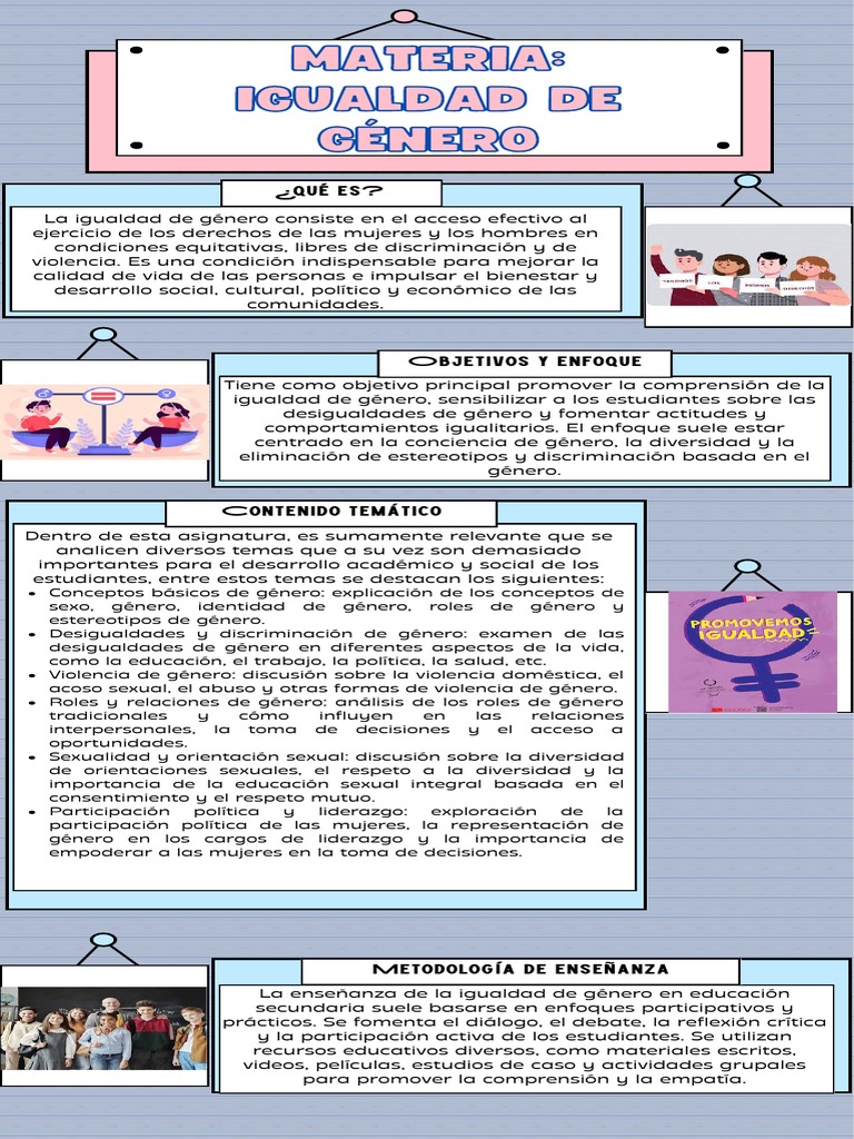 Infografia Materia Igualdad de Género | PDF