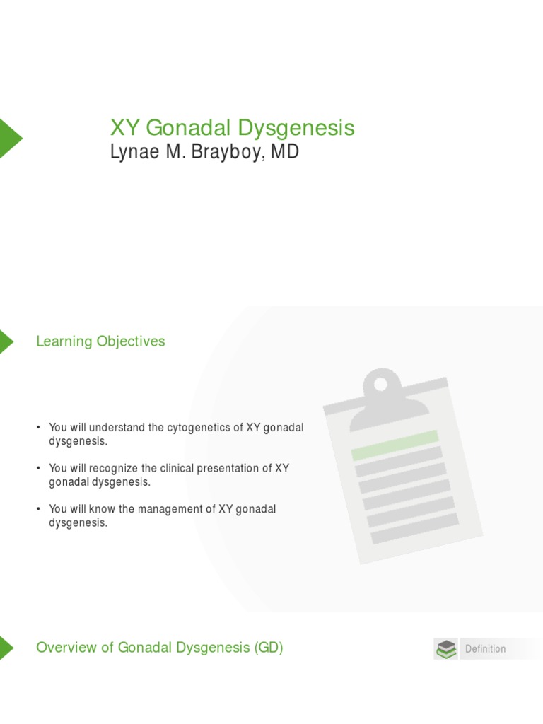 Slides XY Gonadal Dysgenesis | PDF | Diseases And Disorders | Medical ...